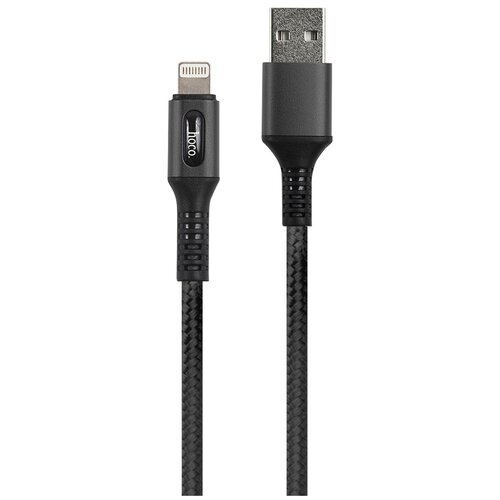Кабель Hoco U79 USB - Lightning, 1.2 м, 1 шт., черный