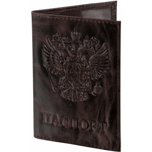 Обложка для паспорта BRAUBERG 238194, коричневый
