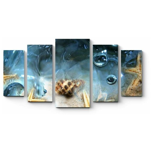 Модульная картина Морские обитатели140x77