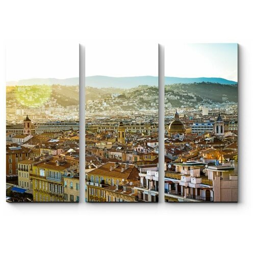 Модульная картина Панорама, Ницца, Франция120x86