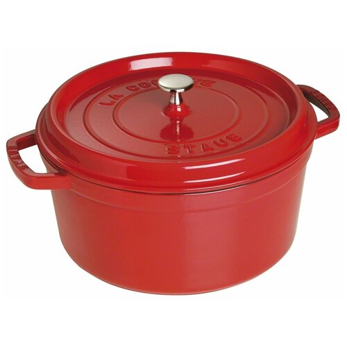 Кокот Staub круглый, 28 см, 6,7 л, вишневый 1102806