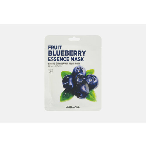 Тканевая маска для лица Lebelage, Fruit Blueberry 1шт