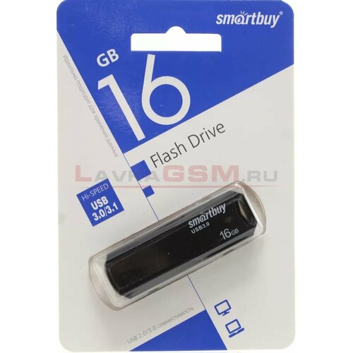 Флешка 16 ГБ USB 3.0/3.01 SmartBuy CLUE Black