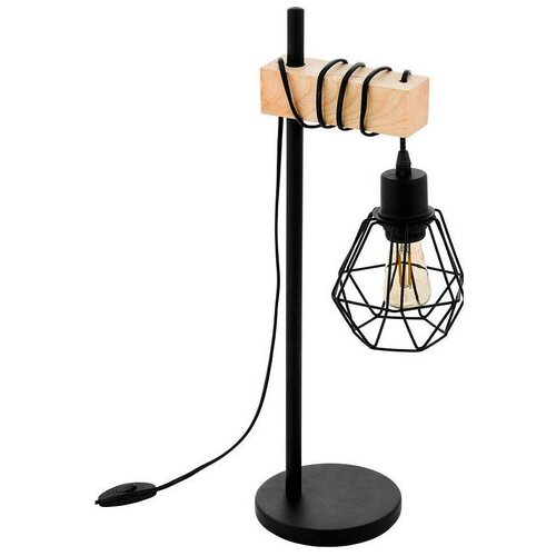 Лампа декоративная EGLO Townshend 5 43136, E27, 60 Вт, черный