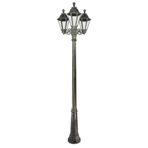 Fumagalli Уличный светильник Rut E26.157.S30.BXF1R, E27, 180 Вт, лампы: 3 шт., цвет арматуры: бронзовый, цвет плафона бесцветный