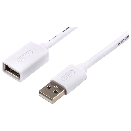 Удлинитель Atcom USB - USB (AT3790), 3 м, 1 шт., белый