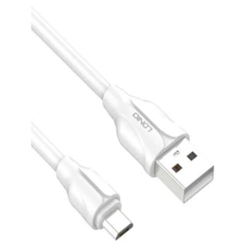 Кабель LDNIO USB - microUSB (LS361), белый