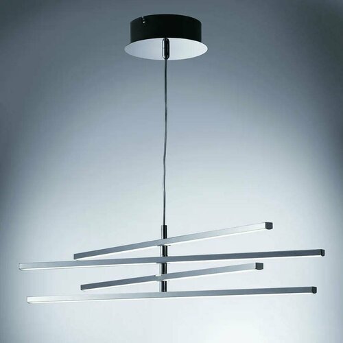Светильник подвесной светодиодный Inspire Concord, 11 м², нейтральный белый свет, цвет хром