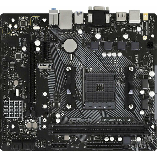 Asrock Материнская плата Asrock B550M-HVS SE Soc-AM4 AMD PRO565 2xDDR4 mATX AC`97 8ch(7.1) GbLAN RAID+VGA+HDMI