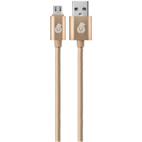 Кабель uBear Cord USB - microUSB (DC03), 1.2 м, золотистый