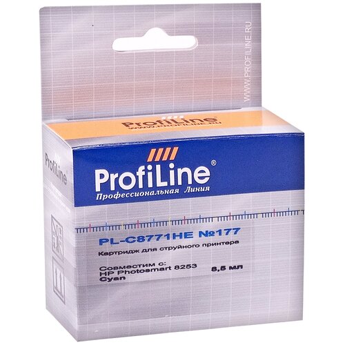 Картридж ProfiLine PL-C8771HE-C, 400 стр, голубой
