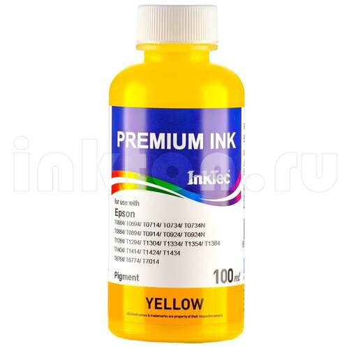 InkTec E0013-100MY, пигментные чернила для Epson, 100 мл, жёлтые