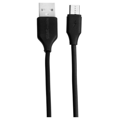 Кабель "Старт", micro USB - USB, 2.1 А, 1 м, черный 5242330