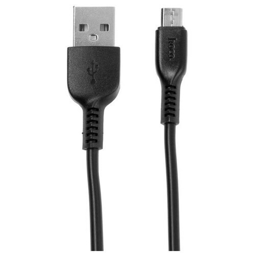 Кабель Hoco X13, microUSB - USB, 2.4 А, 1 м, чёрный