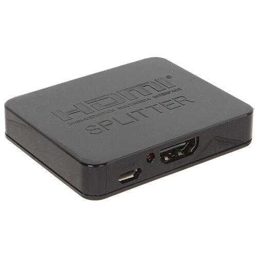 Разветвитель HDMI 4K Splitter Orient HSP0102HL, 1-2, HDMI 1.4/3D, UHDTV 4K(3840x2160)/HDTV1080p/1080i/720p, HDCP1.2, питание от USB, пластик. корпус,