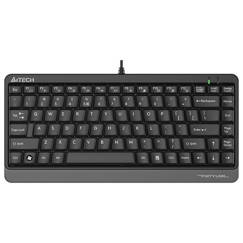 Клавиатура A4Tech Fstyler FKS11 черный/серый, английская (ANSI), 1 шт.