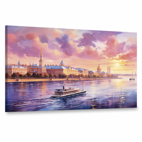 Интерьерная картина 100х60 "Питерский рассвет"