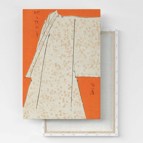 Картина на холсте, репродукция / Shin Bijutsukai - Japanese robe / Размер 40 x 53 см