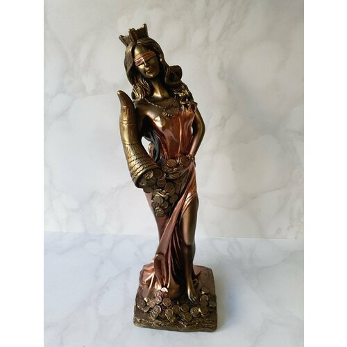 Статуэтка Фортуна богиня удачи 30 см. Цвет бронза/медь. Гипс.
