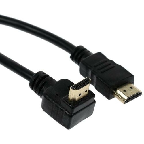 Кабель HDMI Cablexpert, HDMI(m)-HDMI(m), вер.1.4, 3 м, 19M/19M, угловой, черный