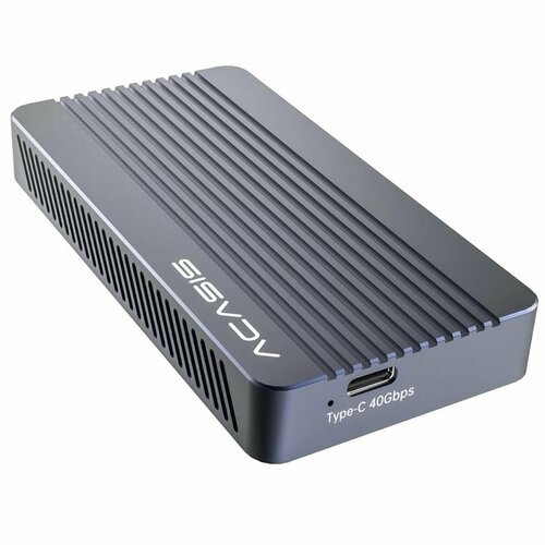 Корпус для жесткого диска Acasis TBU405 40 Гбит/с M.2 NVMe, совместимый с Thunderbolt 3/4, USB 4.0, темно-серый