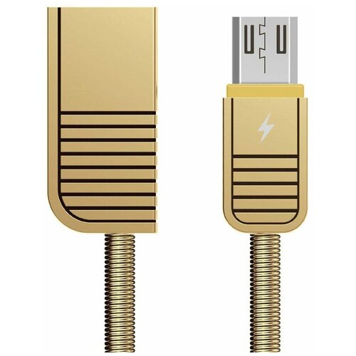 Кабель Remax Linyo USB - microUSB (RC-088m) только для зарядки, 1 м, 1 шт., золотистый