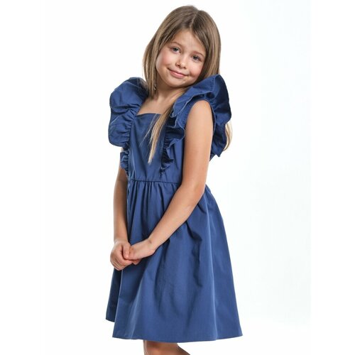 Платье Mini Maxi, размер 110, синий, серый