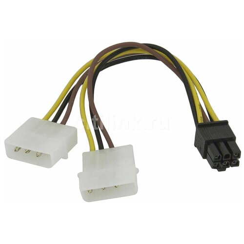Кабель питания Molex 8980 - PCI-E 6pin, 0.15м