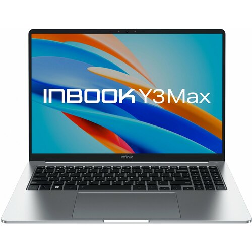 INFINIX Ноутбук Infinix Inbook Y3 Max YL613 Core i5 1235U 8Gb SSD512Gb Intel Iris Xe graphics 16" IPS FHD (1920x1200) Windows 11 Home silver WiFi BT Cam (71008301534) 71008301534