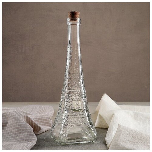 Бутылка стеклянная для масла «Париж», 350 мл, h=27 см