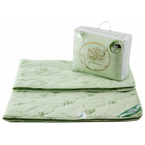 Одеяло NeSaDen Престиж Бамбук 300 г/м2, всесезонное, 172 х 205 см, зеленый