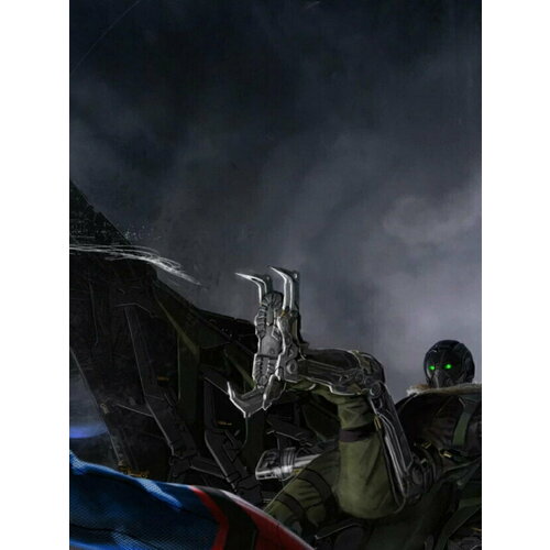Плакат, постер на бумаге Spider Man (Модульные постеры)-3/Человек Паук/искусство/арт/абстракция/творчество. Размер 60 х 84 см