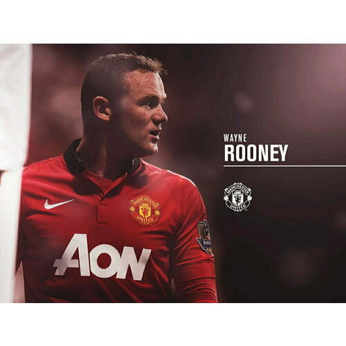 Плакат, постер на бумаге Wayne Rooney/Уэйн Руни/спорт. Размер 21 х 30 см