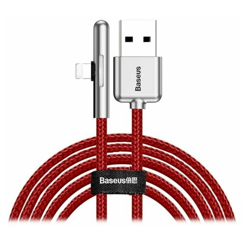 Кабель Baseus Iridescent Lamp Mobile Game USB (CAL7C-A), 1 м, красный