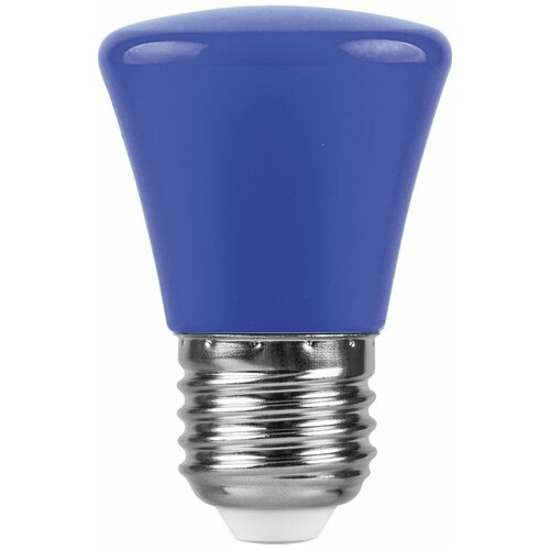 Лампа светодиодная, (1W) 230V E27 синий C45, LB-372