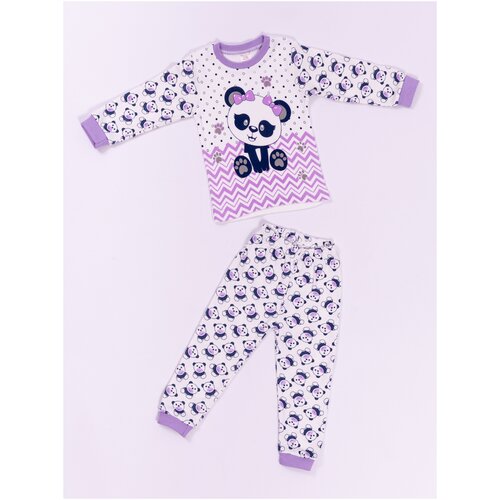 Пижама  Miniland, размер 92, фиолетовый