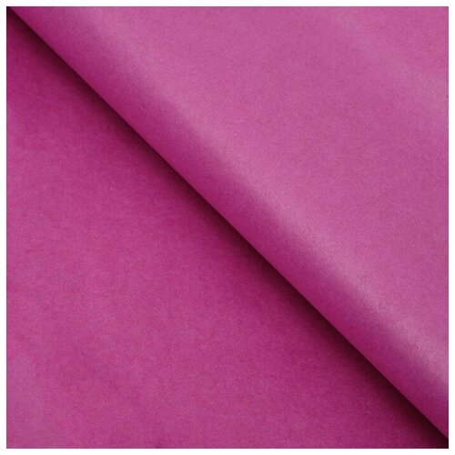 Бумага упаковочная тишью, ярко-розовый, 50 х 66 см./ В упаковке: 10