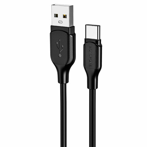 Кабель USB BOROFONE BX42 Encore, USB - Type-C, 3A, 1 м, черный