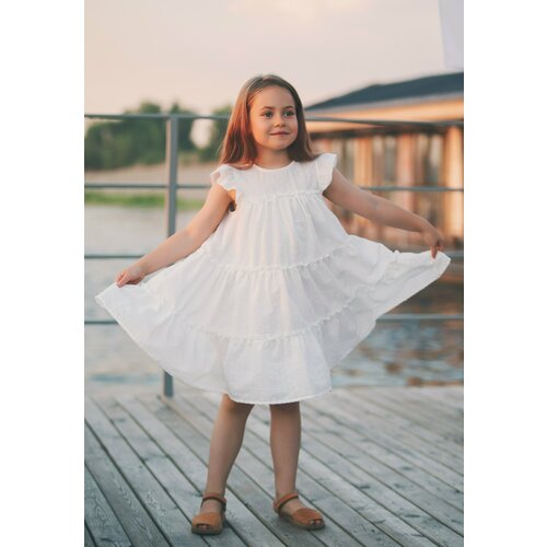 Платье, размер 5 лет, белый