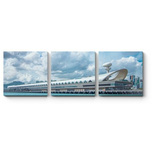 Модульная картина Морской вокзал Гонконга150x50
