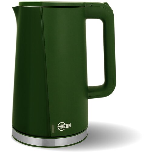 Чайник электрический BEON BN-3038, 2л, 2200Вт, бесшовная колба, двойные стенки, зеленый