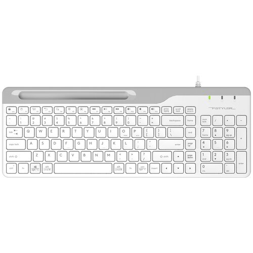 Клавиатура A4Tech Fstyler FK25 white, английская/русская (ANSI)