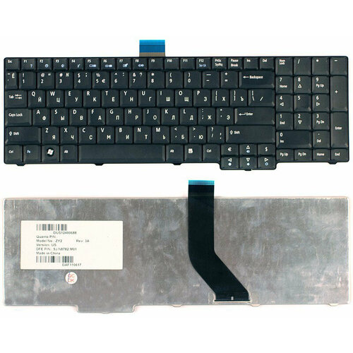 Клавиатура для Acer 9J. N8782. M0R Черная, длинный шлейф