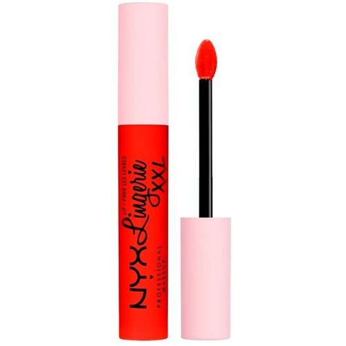 NYX Professional Makeup, Жидкая матовая помада для губ "LIP LINGERIE XXL", оттенок 27, ON FUEGO, 4 мл