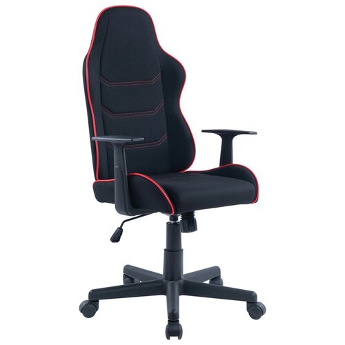 Компьютерное кресло Helmi HL-S09 Red line игровое, обивка: текстиль, цвет: черный/красный
