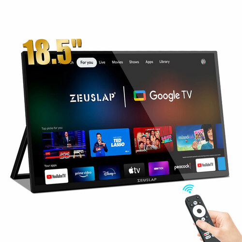 Монитор ZEUSLAP Z18TV PRO с Google TV для ПК, ноутбука, телефона и Xbox