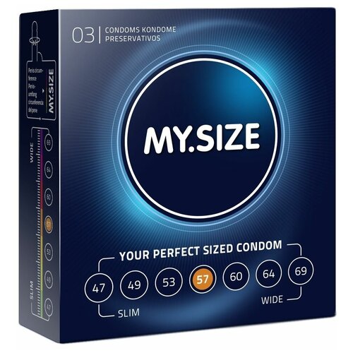 Презервативы MY.SIZE размер 57 - 3 шт.