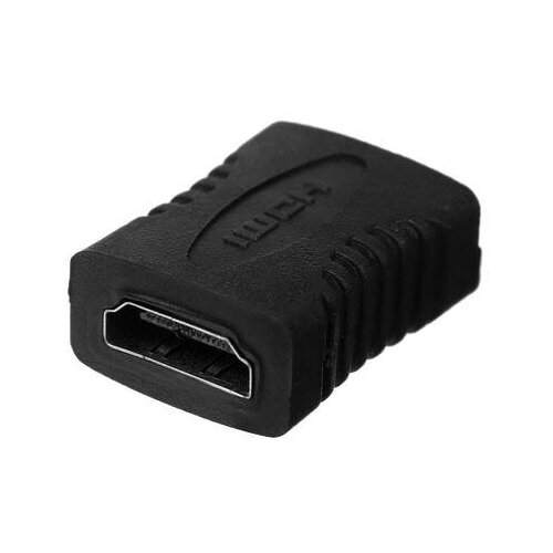 Переходник LuazON, HDMI (f) - HDMI (f), черный