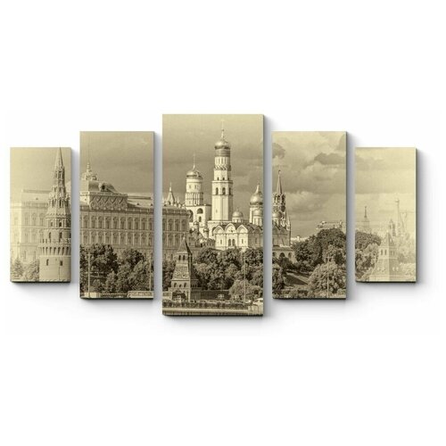 Модульная картина Черно-белая Москва160x88