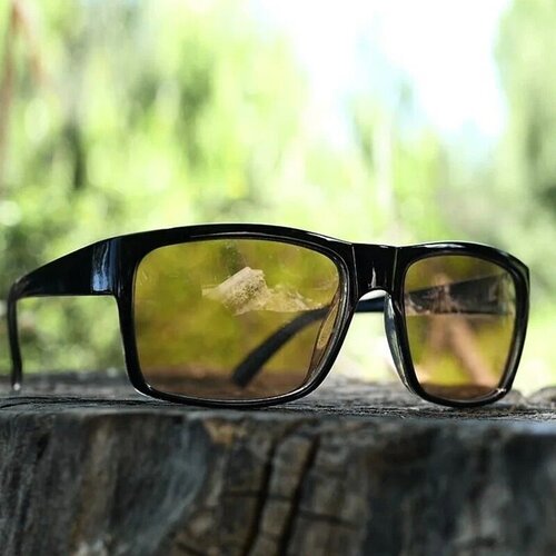 Солнцезащитные очки , черный, коричневый